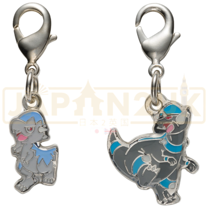 Pokemon Center Japan - 0408 / 0409 Cranidos & Rampardos Metal Charm/Ke ...