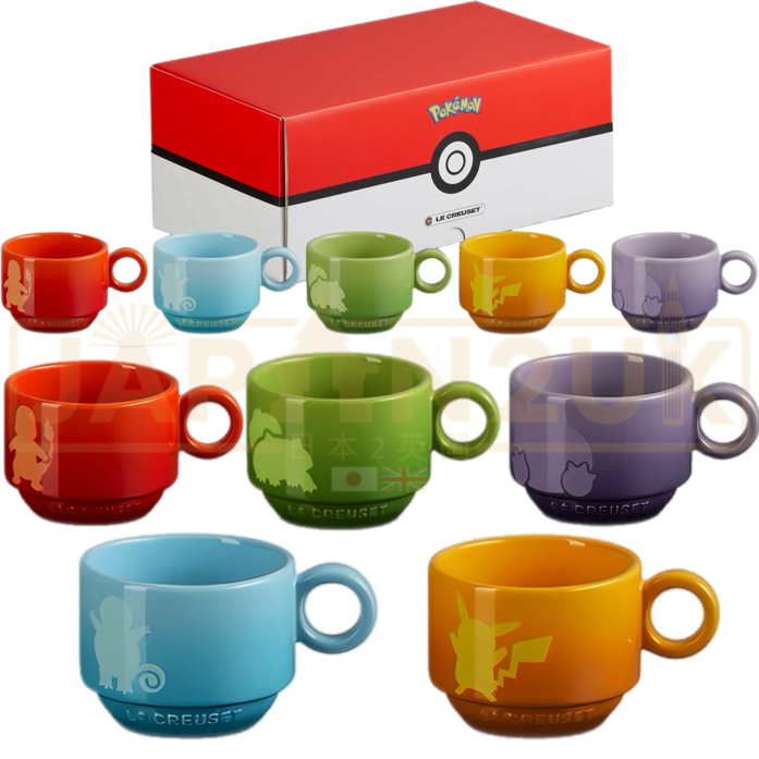 Pokemon Center Japan x Le Creuset Stacking Mug Set — Japan2UK