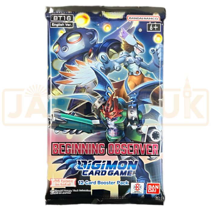 Digimon Beginning Observer BT16 English Booster Pack — Japan2UK