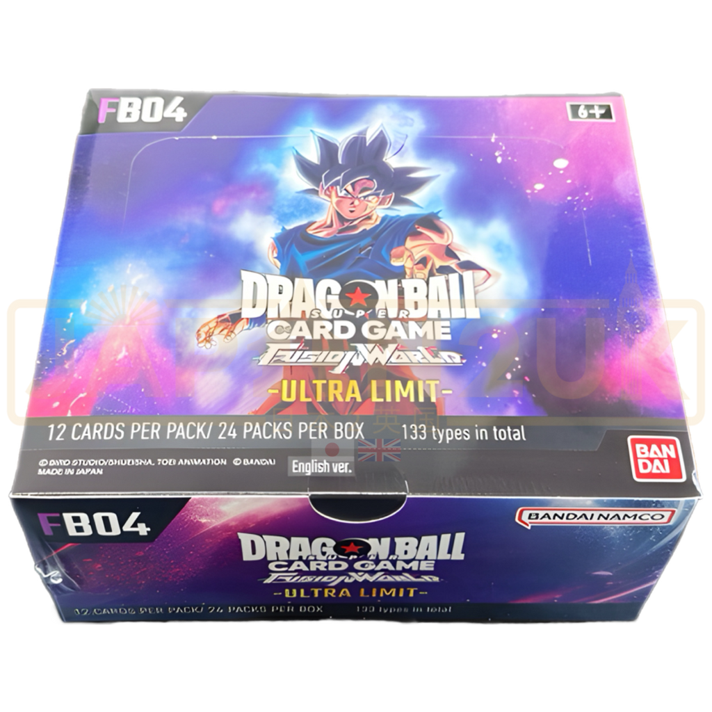 Dragonball Tcg DBS Fusion World FB04 Ultra Limit Booster Box - 24 Pack ...