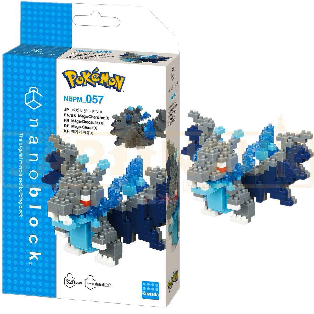 Pokémon nanobloque: Mega Charizard X NBPM_057 — Japan2UK