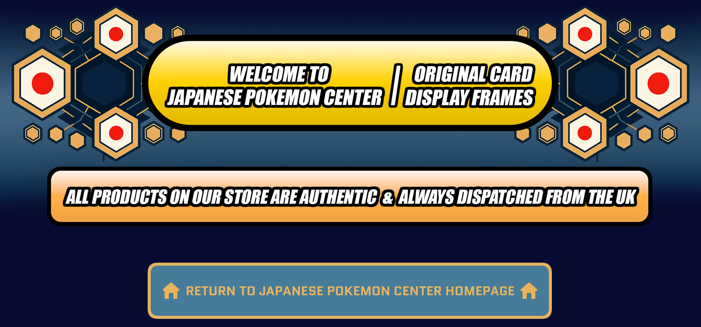 Japanese Pokemon Center Original Card Display Frames — Japan2UK
