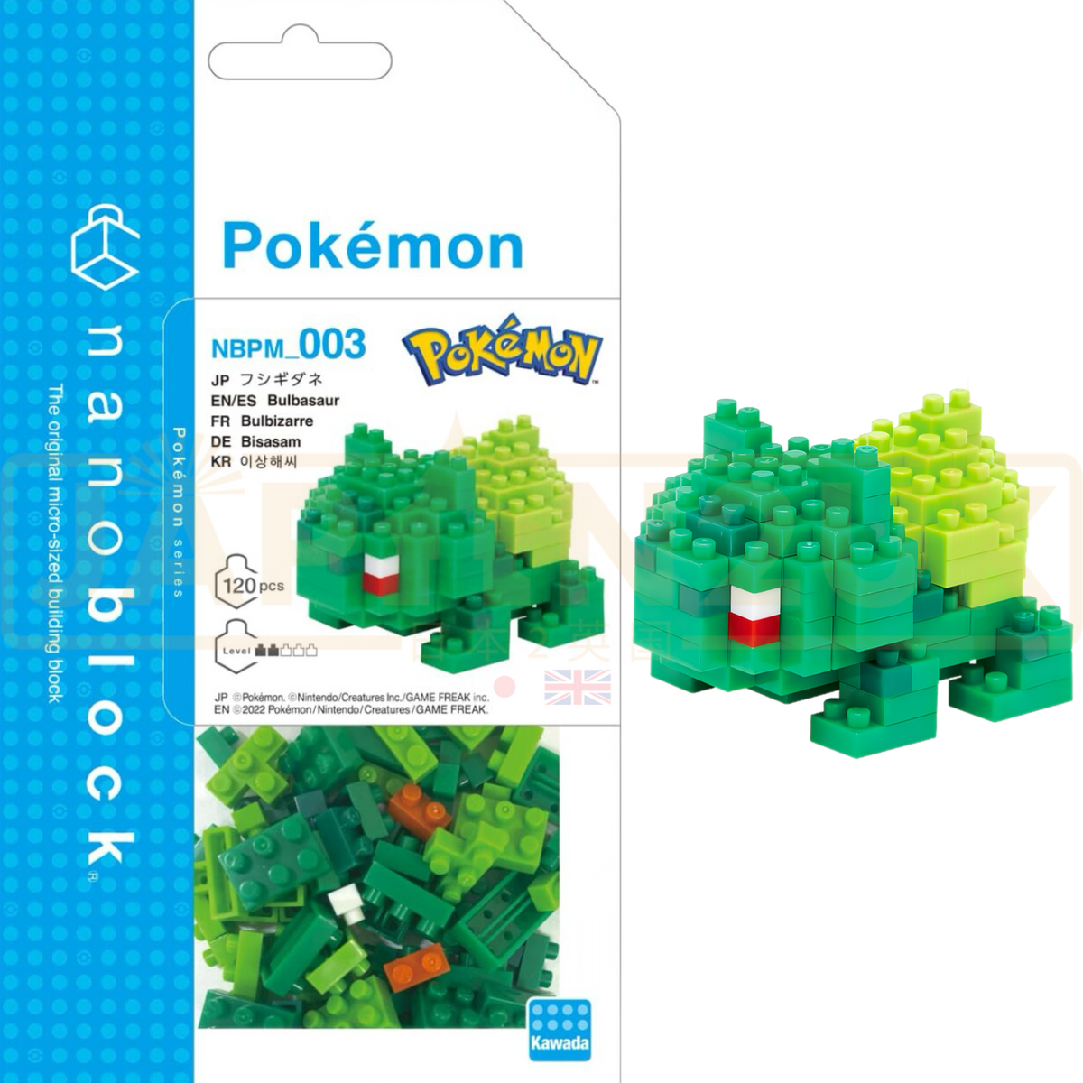 Nanoblock Pokemon - Bulbasaur NBPM_003 — Japan2UK