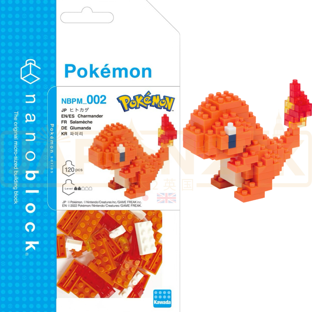 Nanoblock Pokemon - Charmander NBPM_002 — Japan2UK