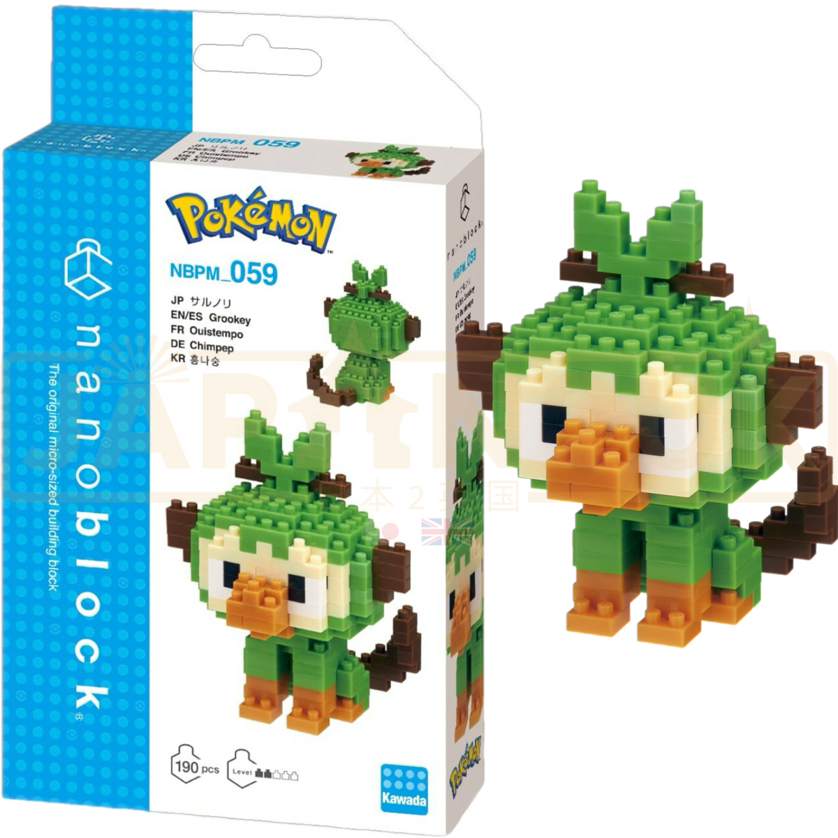 Nanoblock Pokemon - Grookey NBPM_059 — Japan2UK