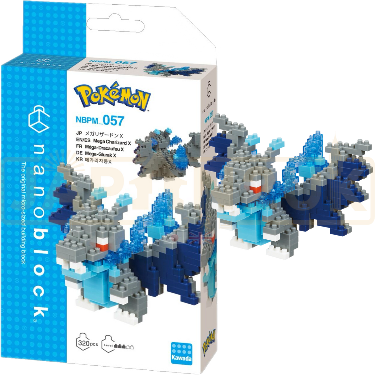Nanoblock Pokemon - Charizard Mega X NBPM_057 — Japan2UK