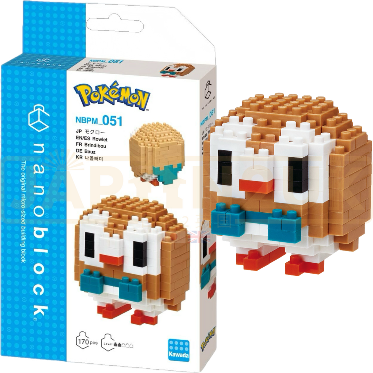 Nanoblock Pokemon - Rowlet NBPM_051 — Japan2UK