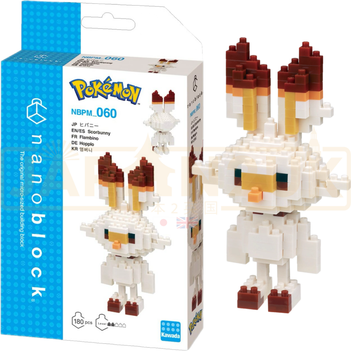 Nanoblock Pokemon - Scorbunny NBPM_060 — Japan2UK