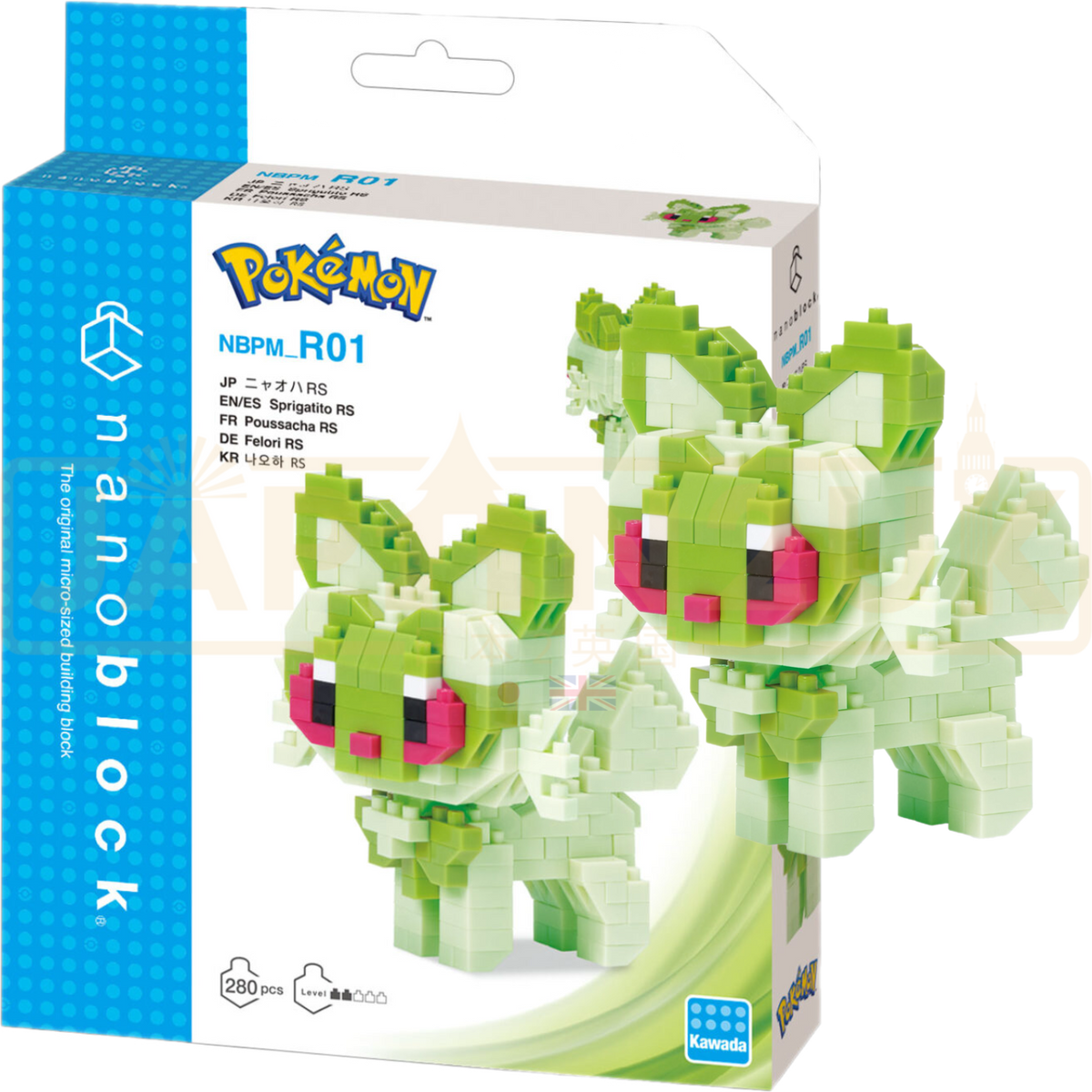 Nanoblock Pokemon - Sprigatito RS NBPM_R01 — Japan2UK