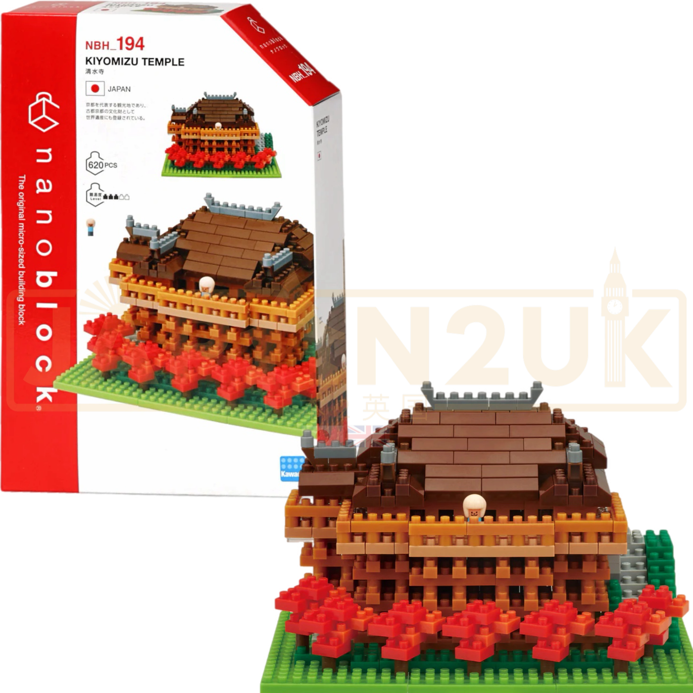 Nanoblock World Series - Kiyomizu Temple NBH_194 — Japan2UK