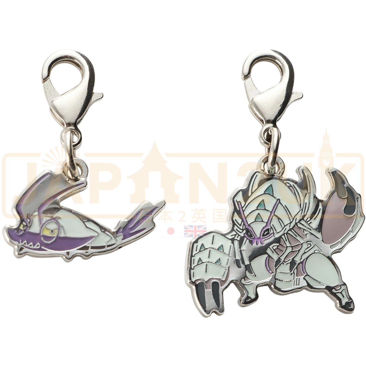 Pokemon Center Japan - 0767 / 0768 Wimpod & Golisopod Metal Charm/Keyc — Japan2UK