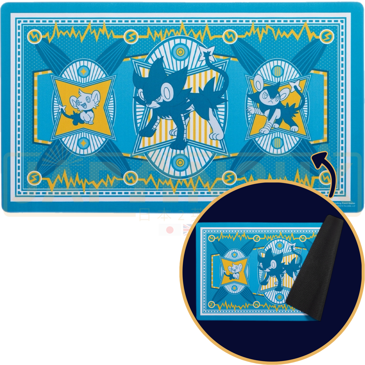 Pokemon Center Japan - Luxray Limitless Lightning Grid Play Mat — Japan2UK