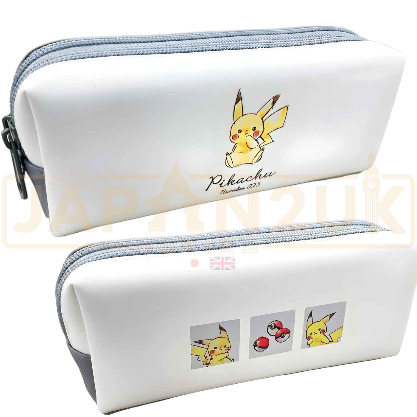 Pokemon Center Japan - Pikachu Number 025 Pikachu Komawari Twin Zipper ...