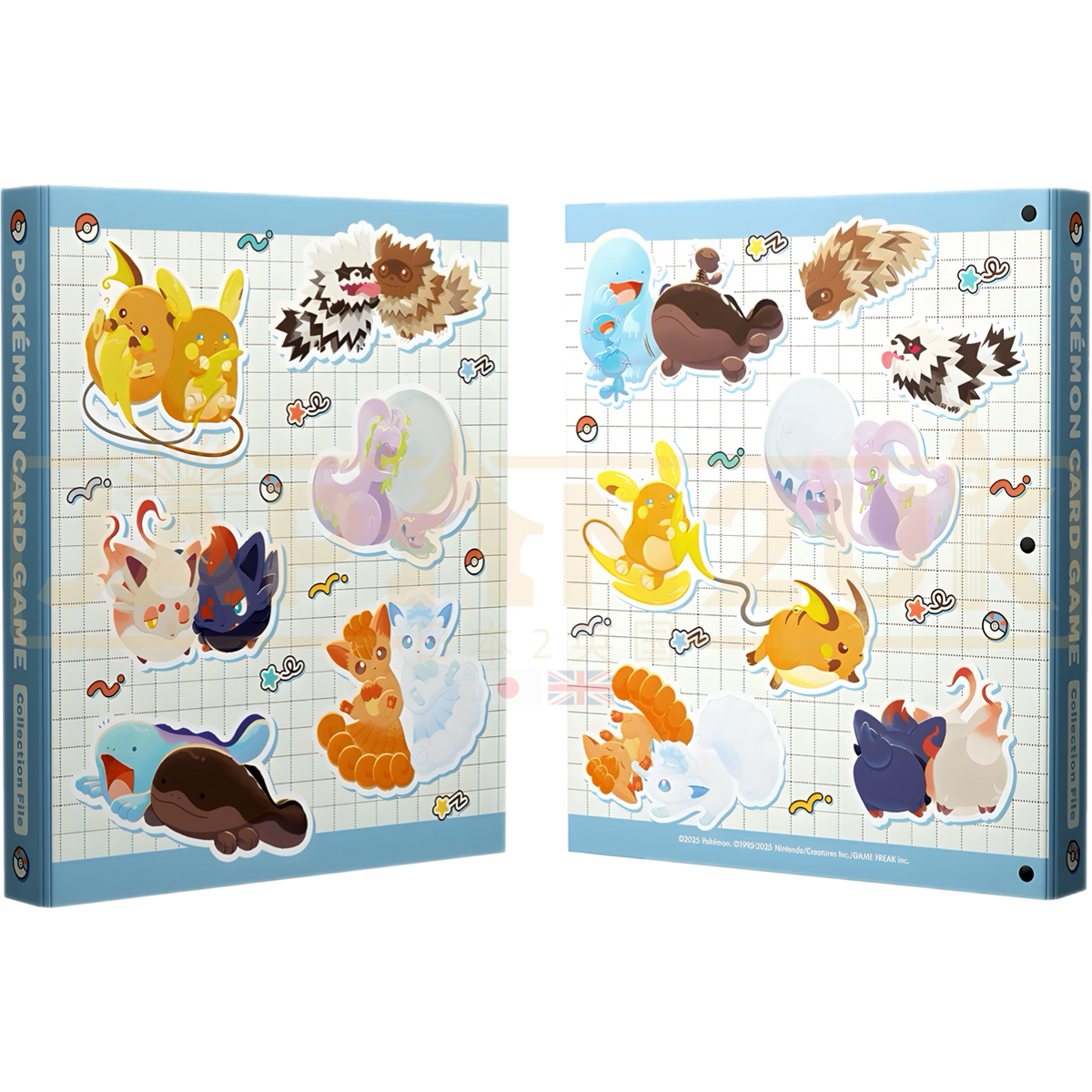 Pokemon Center Japan - Raichu, Vulpix Wooper & Friends 9 Pocket Binder ...