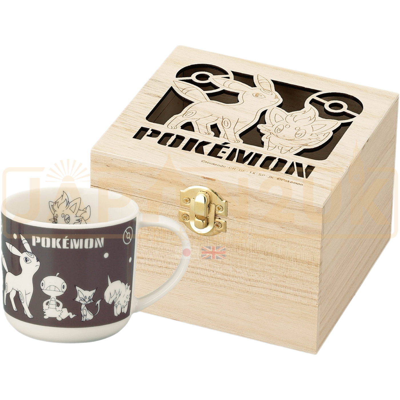 Pokemon Center Japan Umbreon & Friends Mug in a Wooden Box — Japan2UK