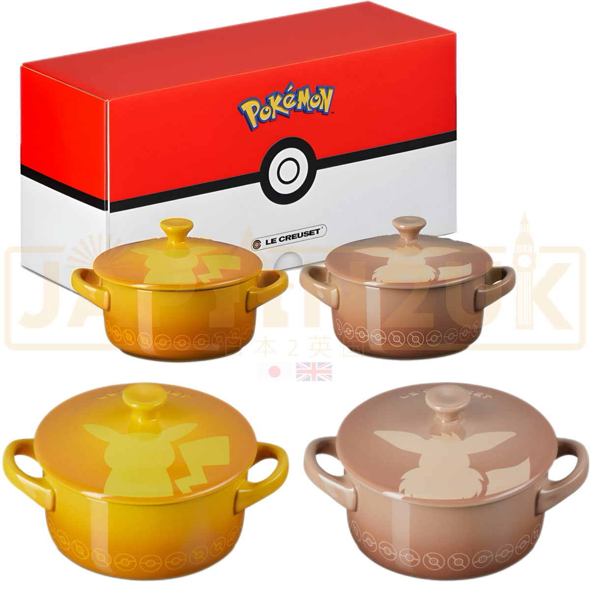 Pokemon Center Japan x Le Creuset Mini Cocotte Set — Japan2UK