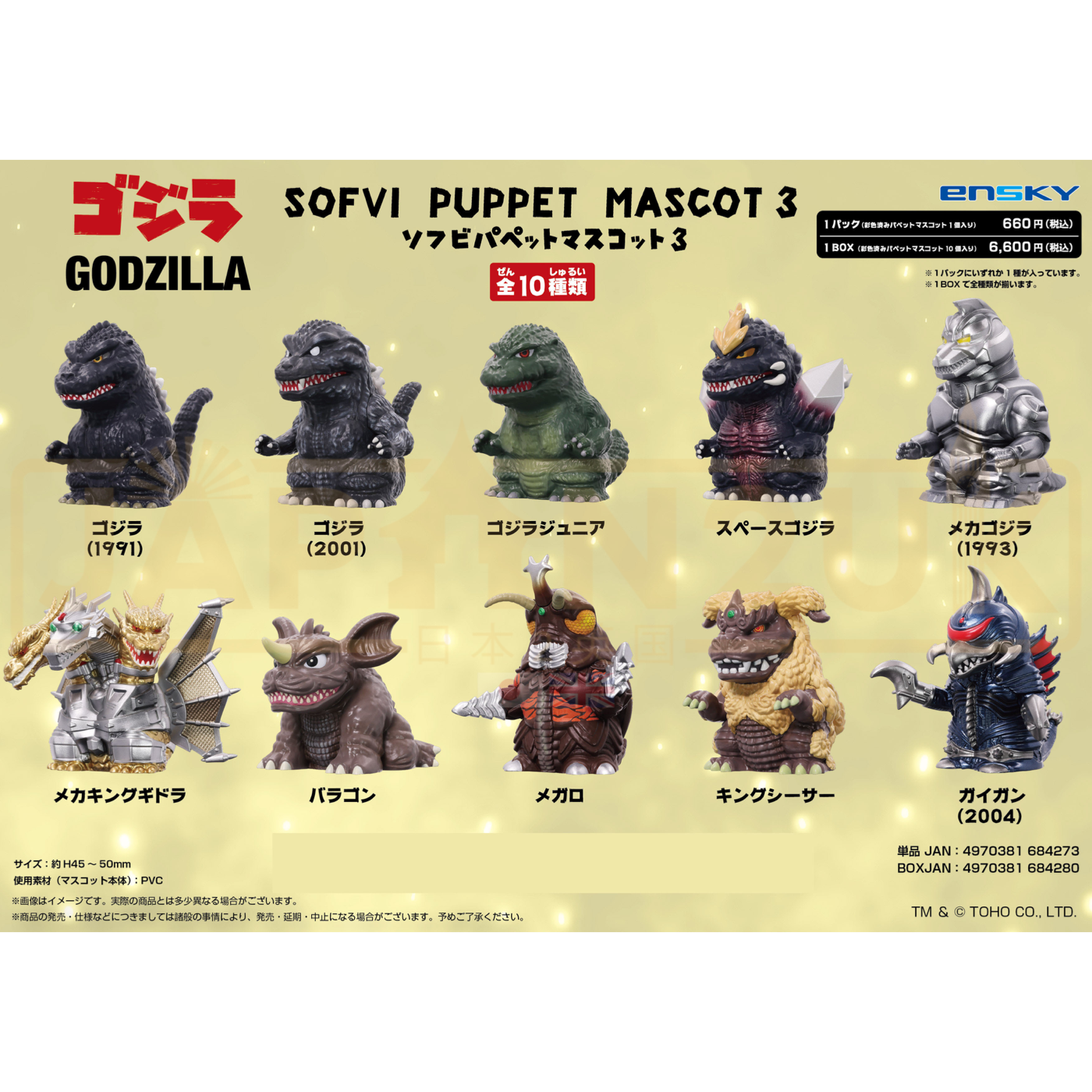 Sofvi Mascot Godzilla Vol. 3 Blind Bag — Japan2UK