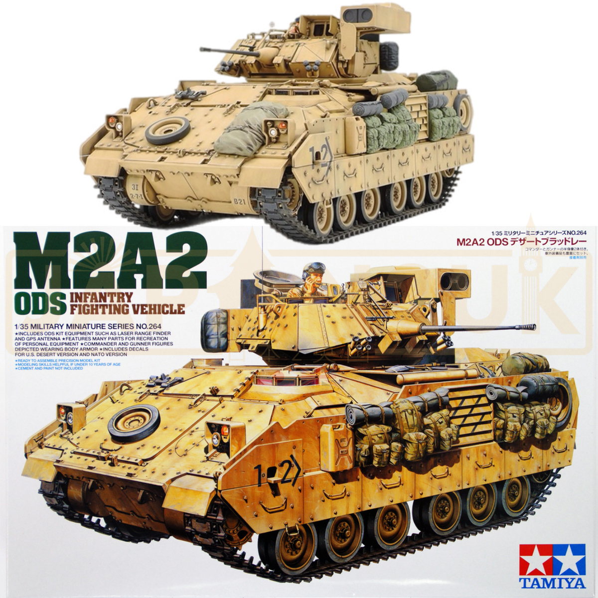 Tamiya ODS M2A2 Infantry Fighting Vehicle 35264 1/35 Scale Model Kit ...