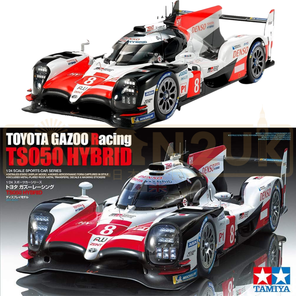 Tamiya Toyota Gazoo Racing TS050 Hybrid 24349 1/24 Scale Model Kit ...